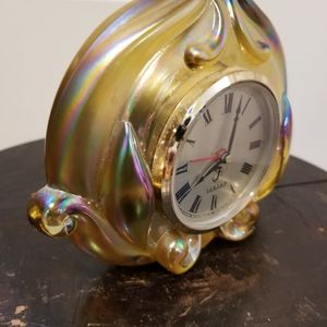 Fenton | Accents | Rare Fenton Iridescent Gold Art Deco Carnival Glass ...